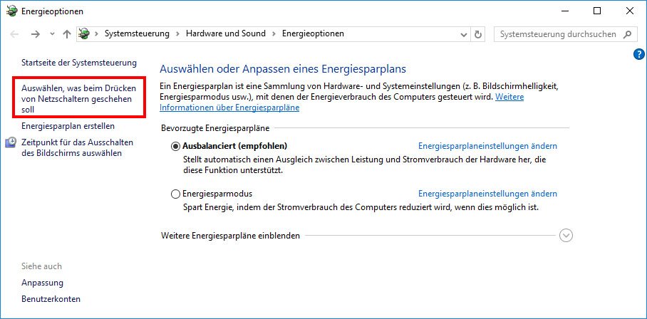 Windows 10/11: Schnellstart deaktivieren – so geht's