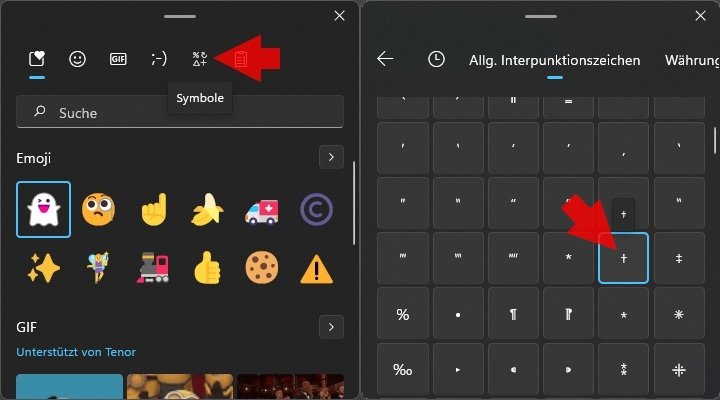 Sonderzeichen Kreuz (†) am PC und Smartphone schreiben