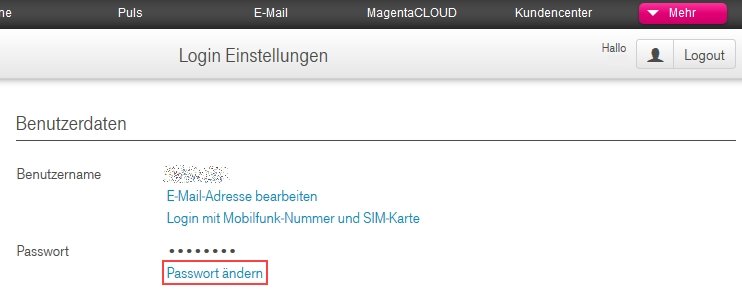 Telekom: Passwort ändern - So geht's