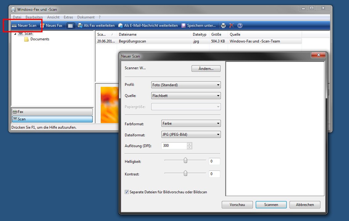 Windows-Fax und -Scan – so geht's ohne Probleme