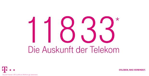 Telekom-Auskunft: Nummer und Kosten für Festnetz, Handy, Ausland und Deutschland