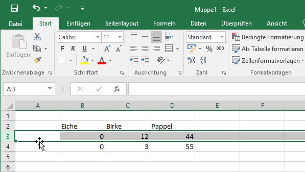 Excel: Zeilen & Spalten verschieben – ohne Ersetzen