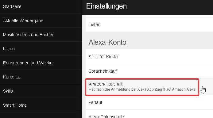 Amazon Echo: Profile mit mehreren Personen nutzen