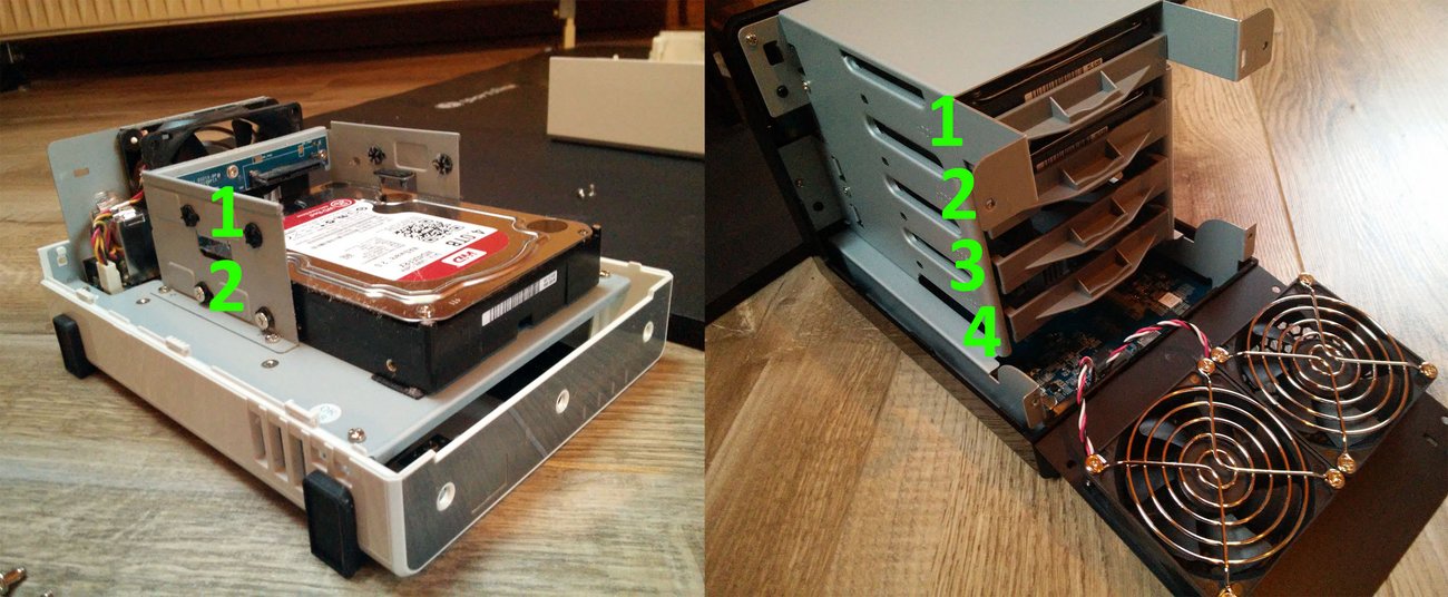 Synology: Alte Festplatten in neues NAS einbauen (migrieren)