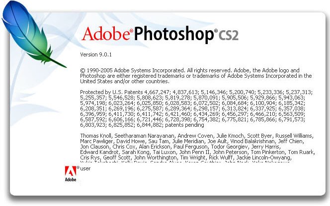 Seriennummer für Photoshop CS2 zum Eintragen