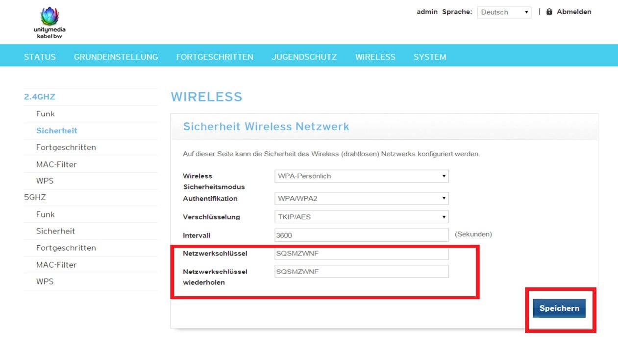 Unitymedia: So ändert ihr das Router- und WLAN-Passwort, wenn es ...