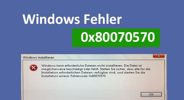 Lösung: Windows-Fehler 0x80070570 bei USB-Stick oder Kopiervorgang