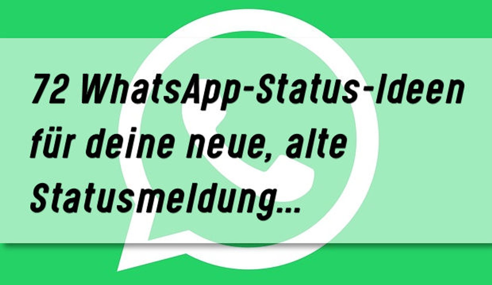 Whatsapp Status Ideen