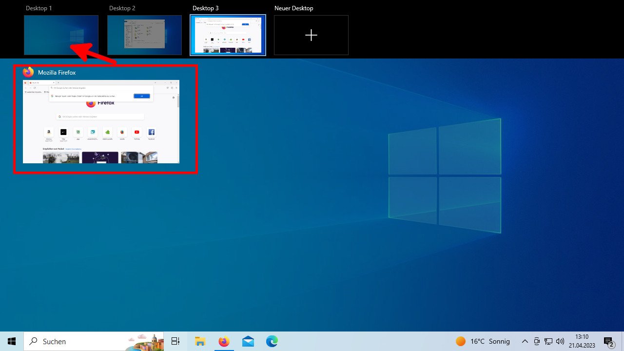 Windows 10/11: Virtuelle Desktops erstellen & wechseln