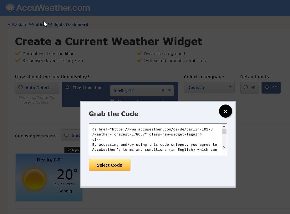 AccuWeather-Widget einrichten – auf Handy, Smartwatch & Webseite