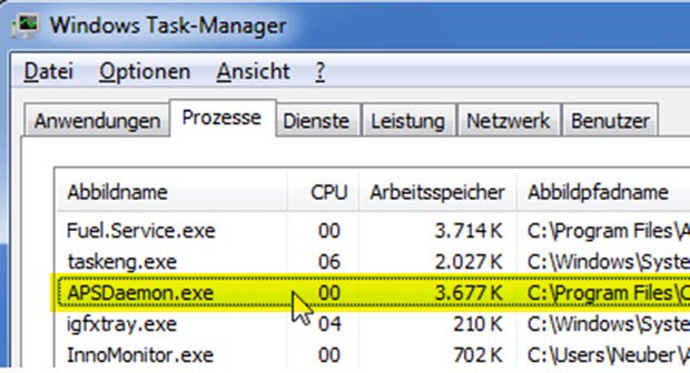 APSDaemon.exe – Was ist das? Deinstallieren?