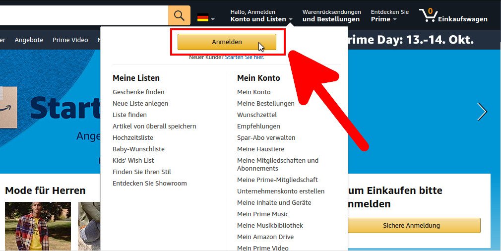 Amazon-Login: Sicher anmelden und Konto verwalten