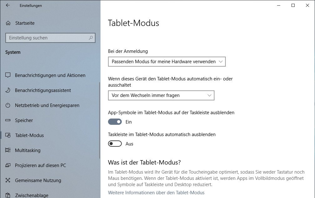 Windows 10: Tablet-Modus aktivieren & deaktivieren – so geht's