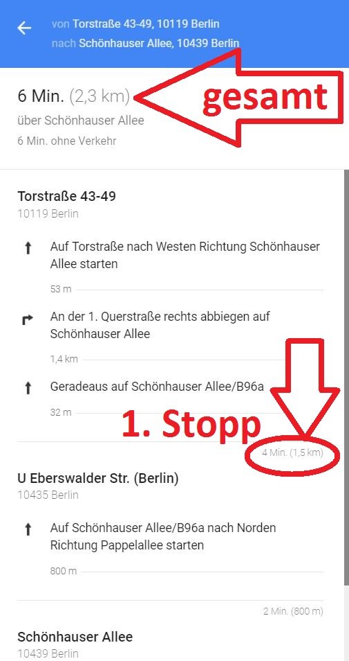 Laufstrecke Berechnen
