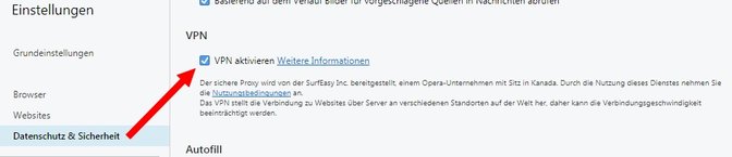 Opera: VPN aktivieren – so geht's