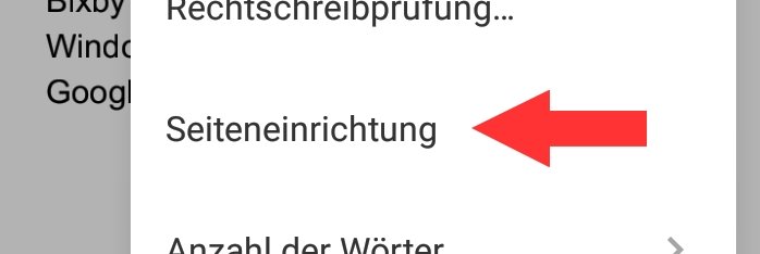 Google Docs: Querformat am PC & Handy einstellen