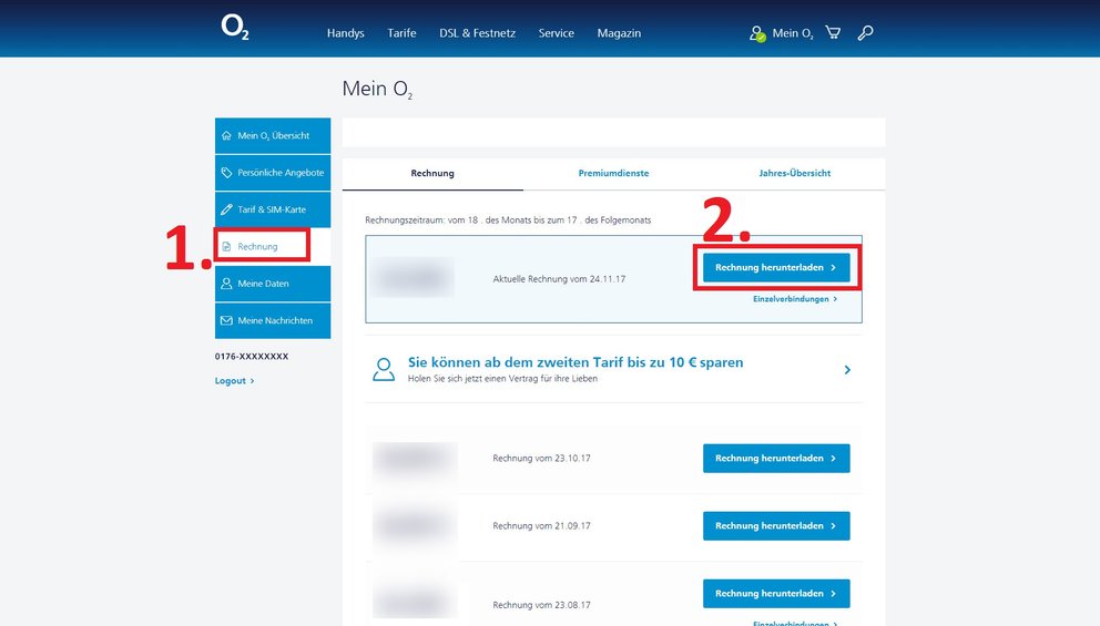o2-Kundennummer finden – so gehts