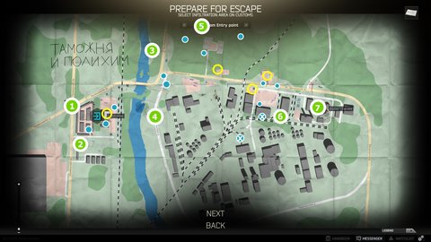 Escape From Tarkov Customs Map Exits Escape From Tarkov Customs Map