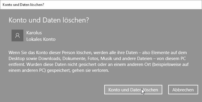 Windows 10: Benutzer hinzufügen, Benutzerkonto löschen und ändern – so ...