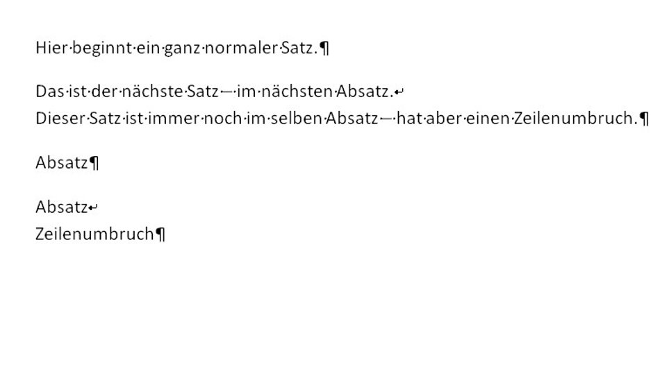 Word: Zeilenumbruch anlegen & löschen (Tricks) – so geht’s