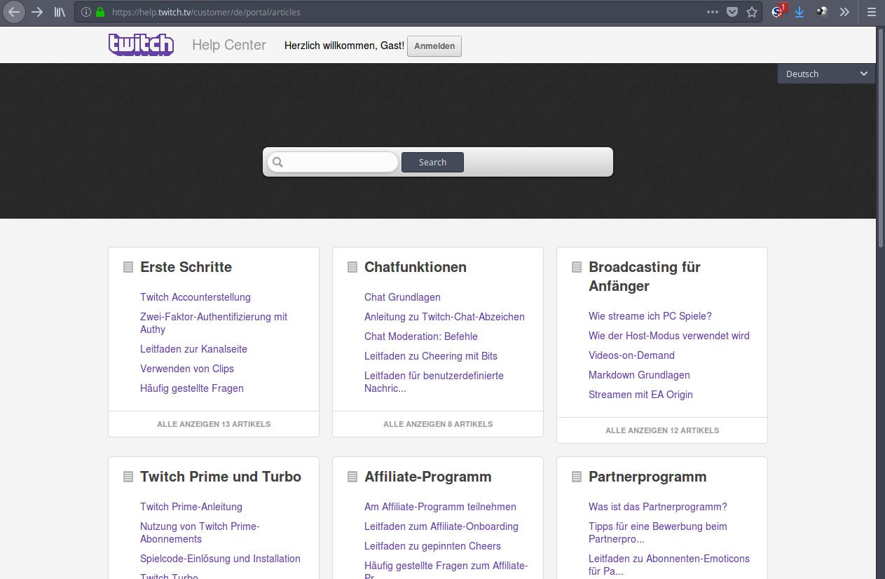 Twitch-Support: E-Mail, Telefonnummer und Kontakt