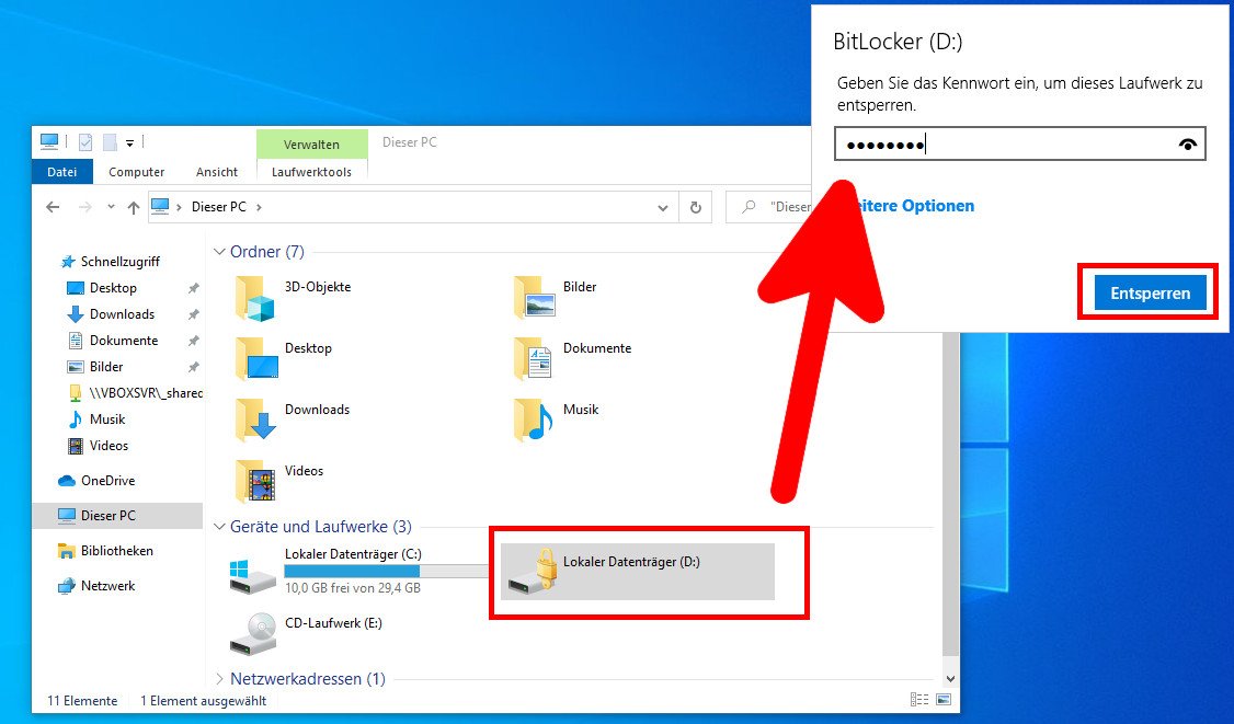 Windows 10/11: Ordner mit Passwort schützen – so geht's