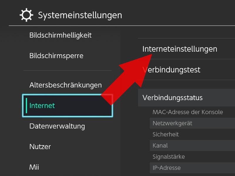 Nintendo Switch mit Internet verbinden (WLAN einrichten)