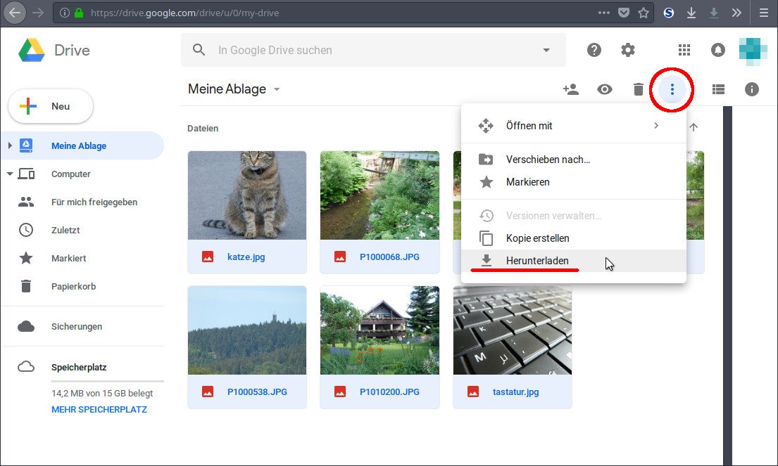 Google Drive: Bilder herunterladen – so geht's