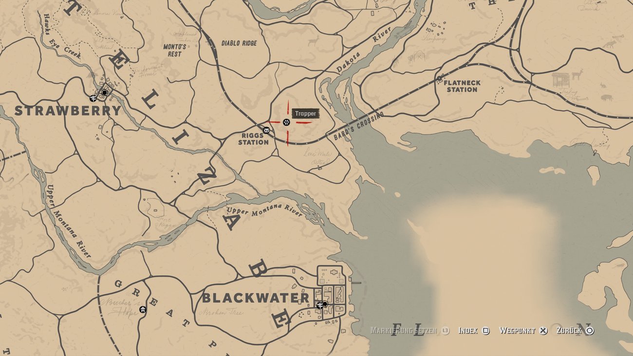 Red Dead Redemption 2: Trapper finden - Karte mit Fundorten