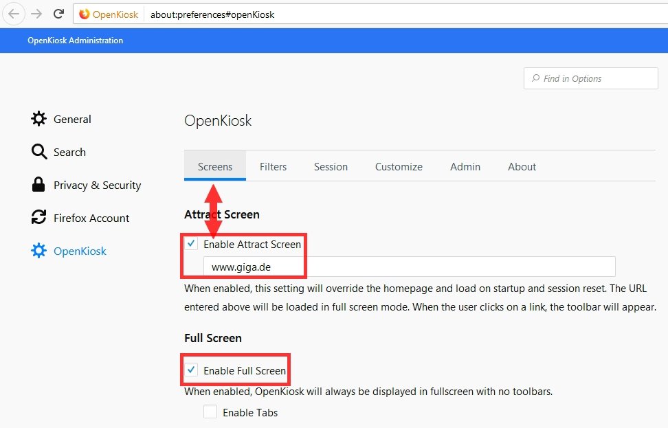 Firefox im Kiosk-Mode nicht möglich? Doch mit OpenKiosk