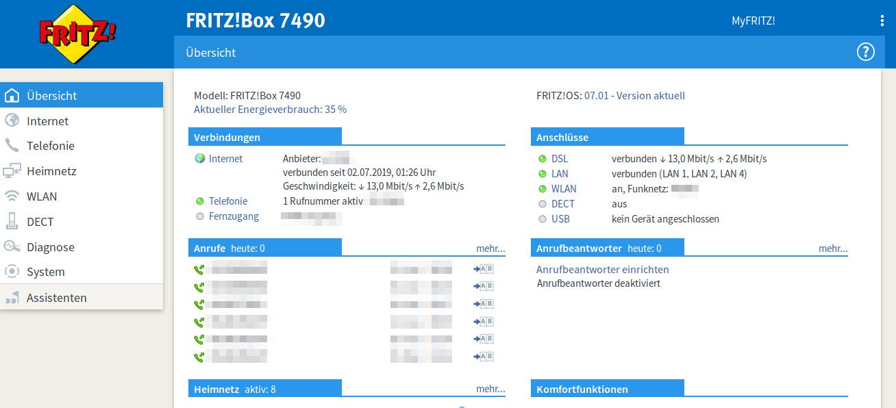 192.168.178.1: Router-Login öffnen