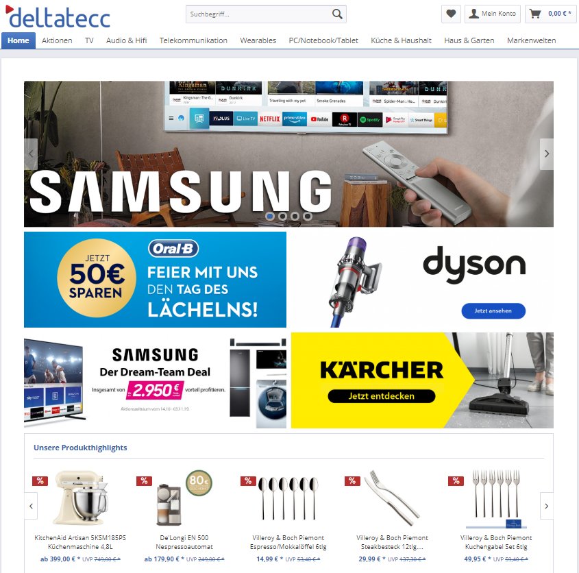 Deltatecc – Ein seriöser Technik-Shop?