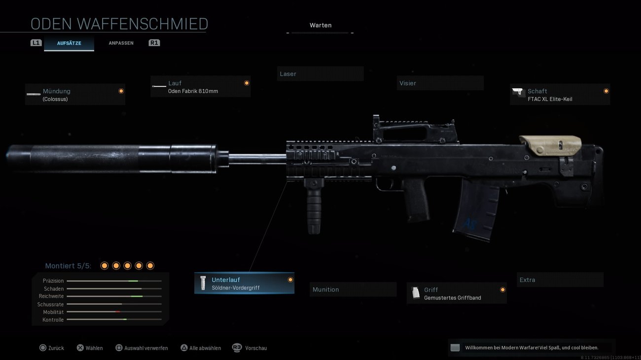 CoD Modern Warfare: Oden Loadout - Aufsätze, Werte und Tipps