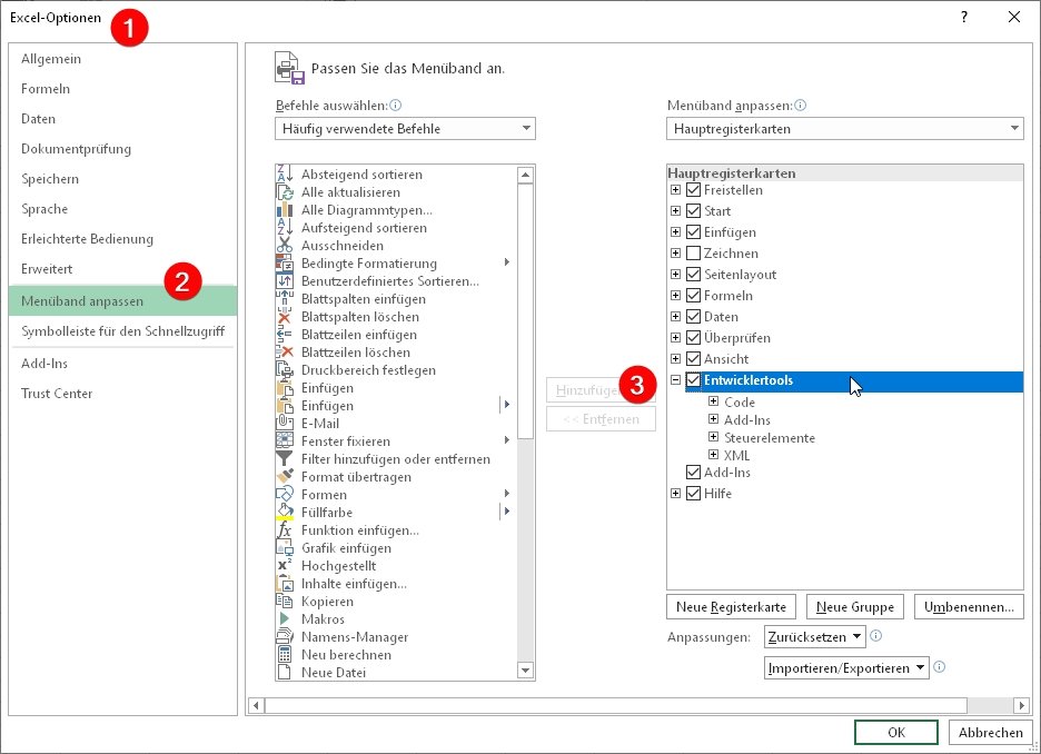 Excel: Entwicklertools aktivieren – so geht’s