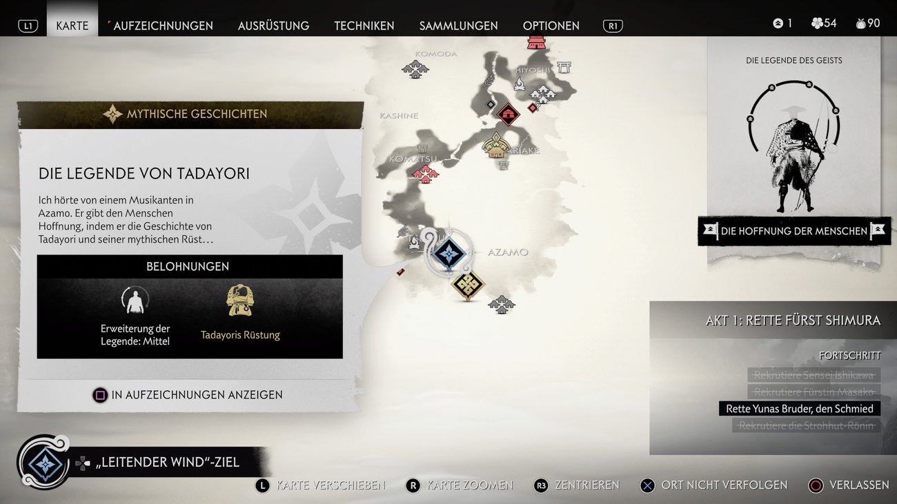 Die Legende von Tadayori - Startpunkt und Lösung (Ghost of Tsushima)