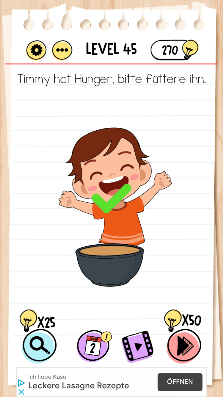 Brain Test: Level 41 bis Level 50 - Lösungen