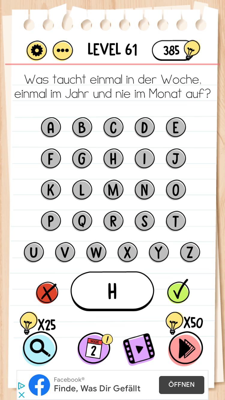 Brain Test: Level 61 bis Level 70 - Lösungen