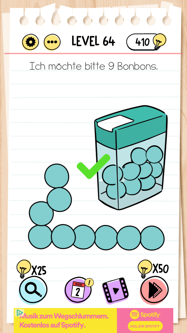 Brain Test: Level 61 bis Level 70 - Lösungen