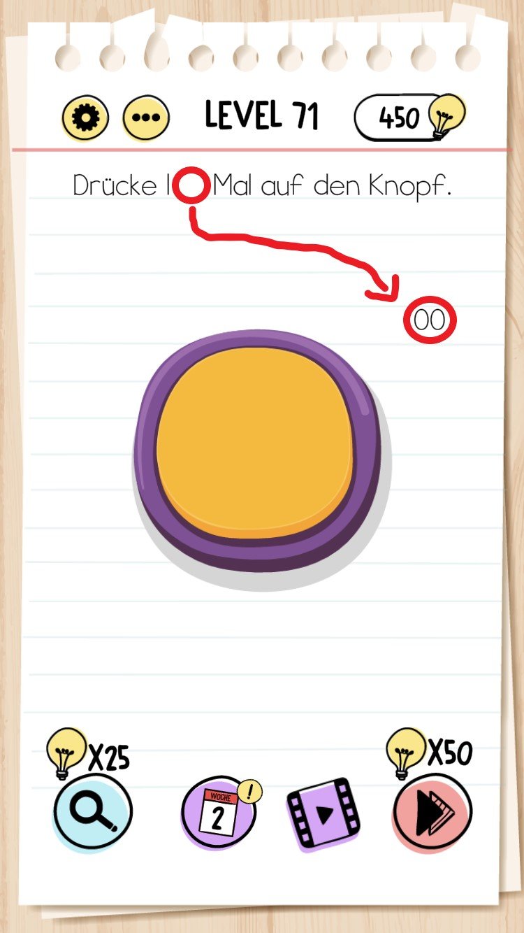 Brain Test: Level 71 bis Level 80 - Lösungen