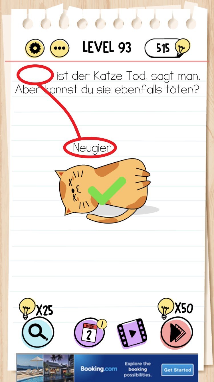 Brain Test: Level 91 bis Level 100 - Lösungen