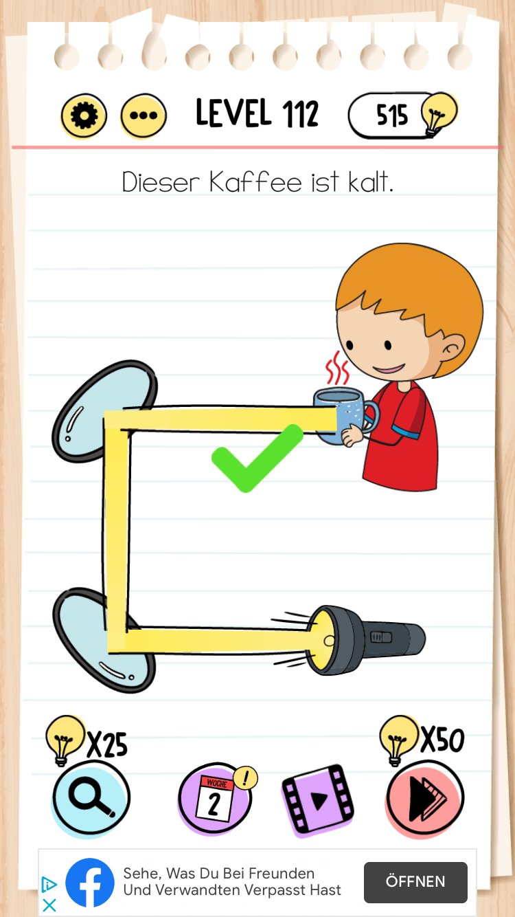 Brain Test: Level 111 bis Level 120 - Lösungen