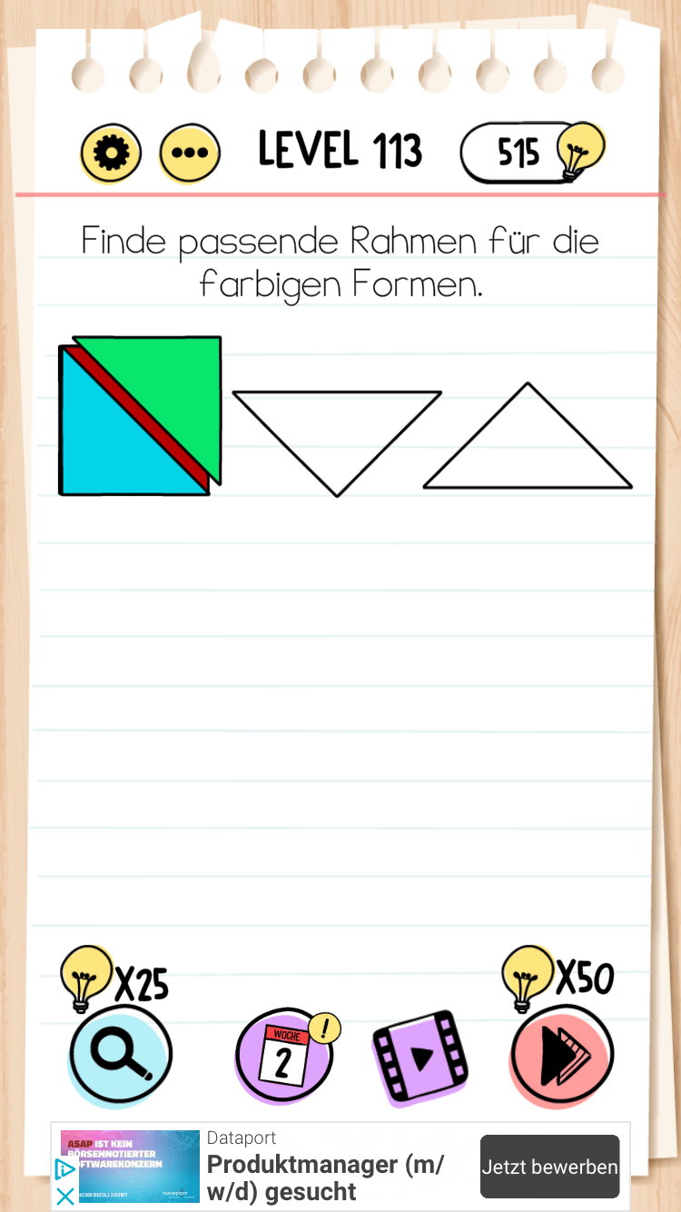 Brain Test: Level 111 bis Level 120 - Lösungen