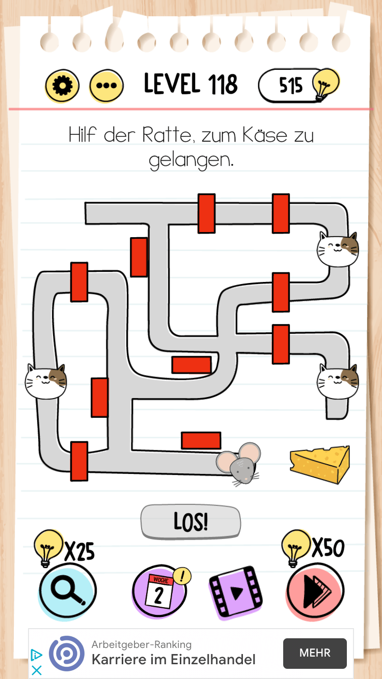 Brain Test: Level 111 bis Level 120 - Lösungen