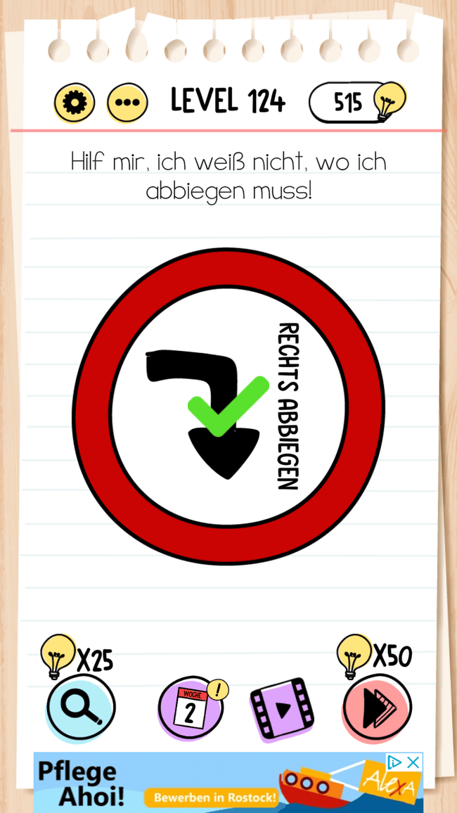 Brain Test: Level 121 bis Level 130 - Lösungen