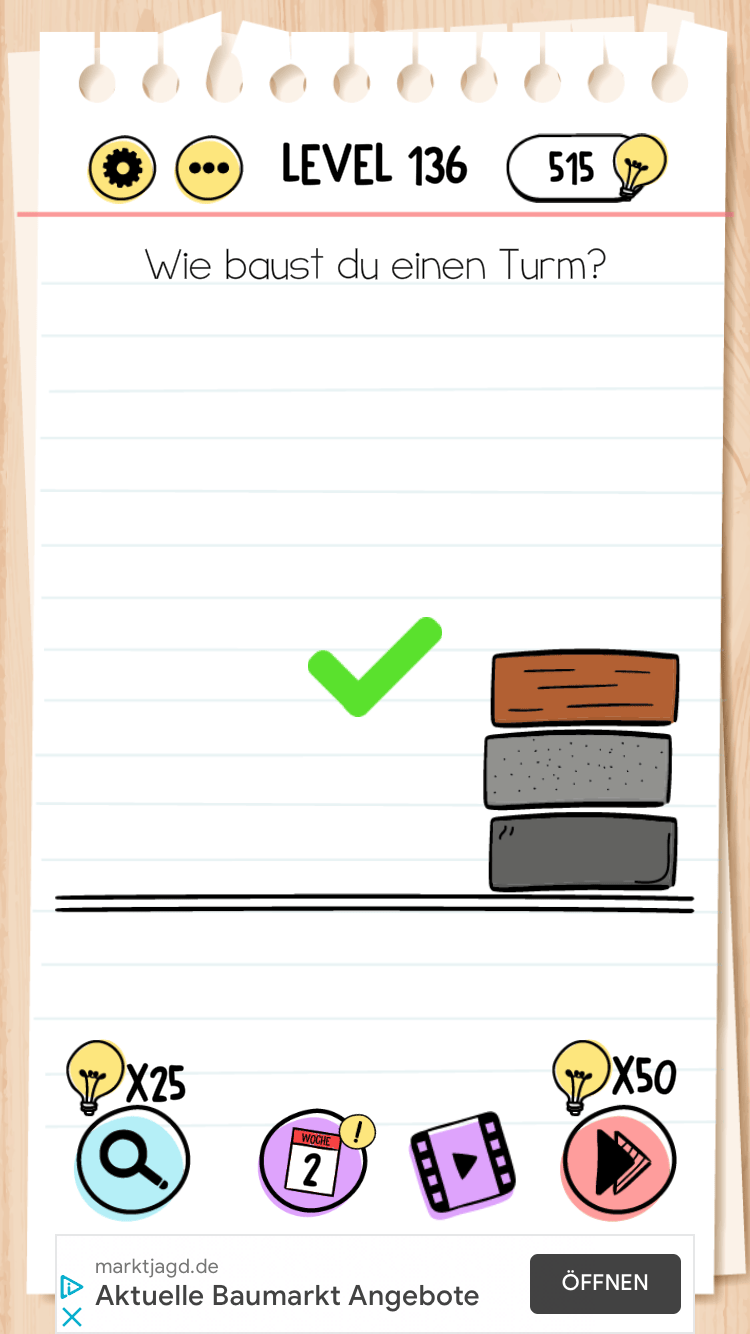 Brain Test: Level 131 bis Level 140 - Lösungen