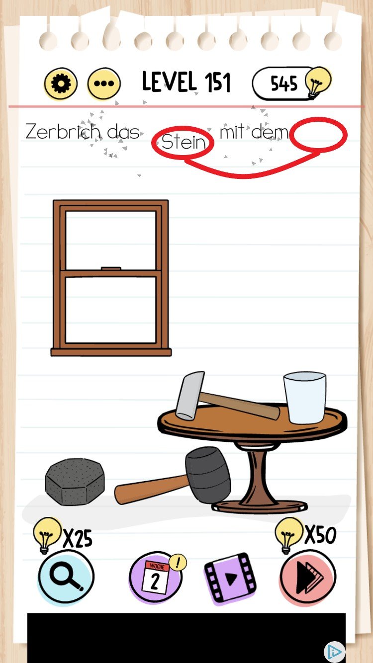 Brain Test: Level 151 bis Level 160 - Lösungen