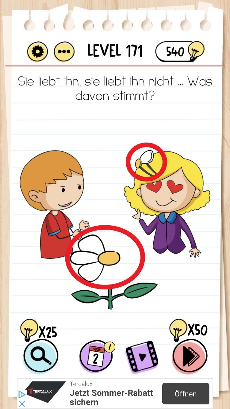 Brain Test: Level 171 bis Level 180 - Lösungen