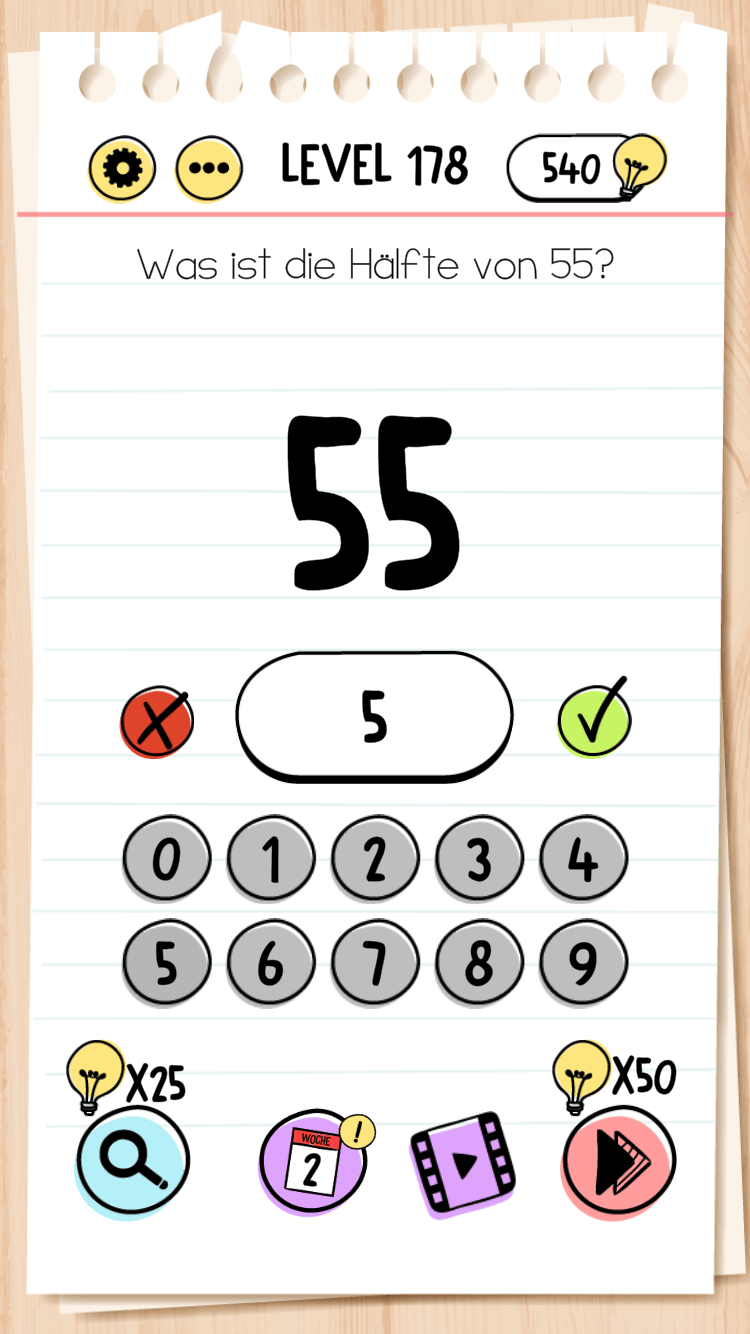 Brain Test: Level 171 bis Level 180 - Lösungen