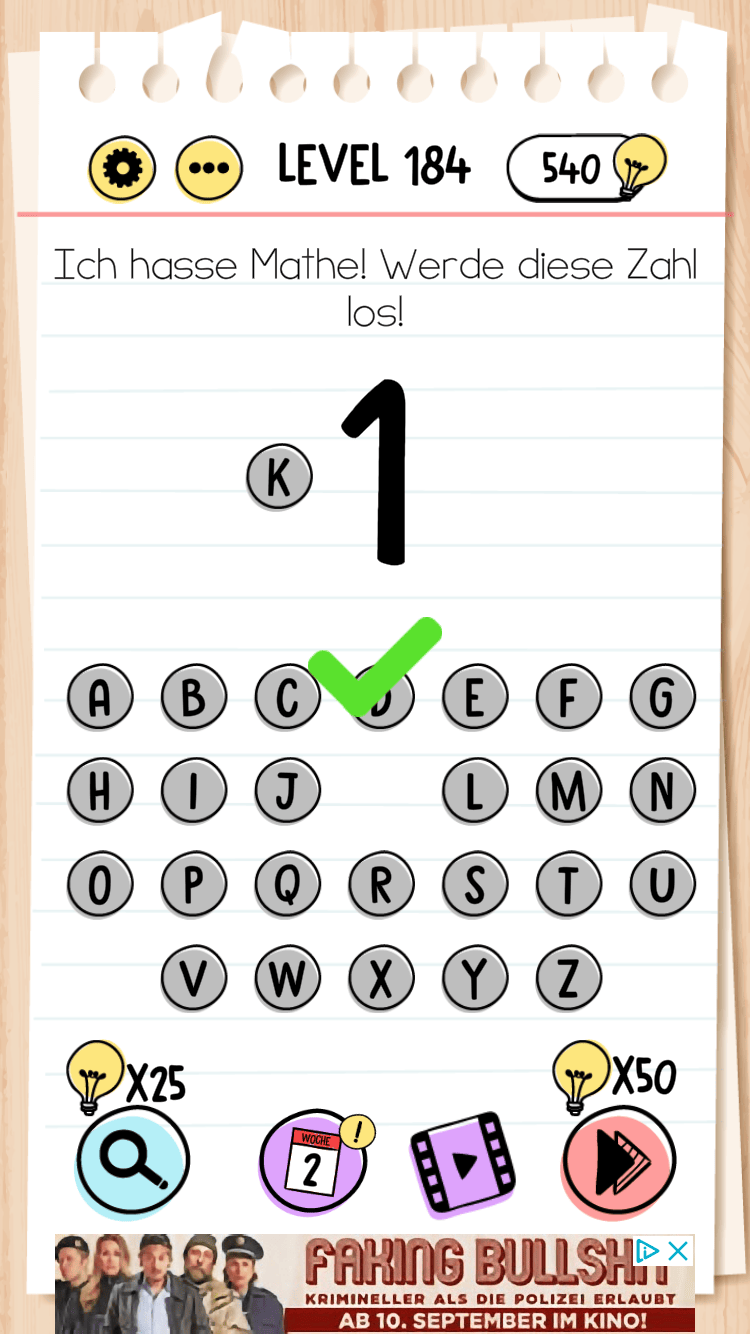 Brain Test: Level 181 bis Level 190 - Lösungen