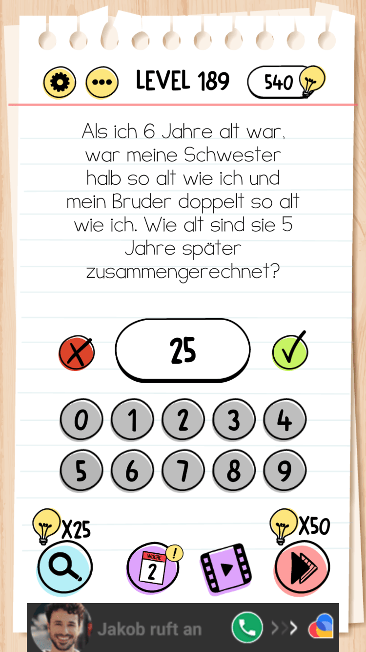 Brain Test: Level 181 bis Level 190 - Lösungen
